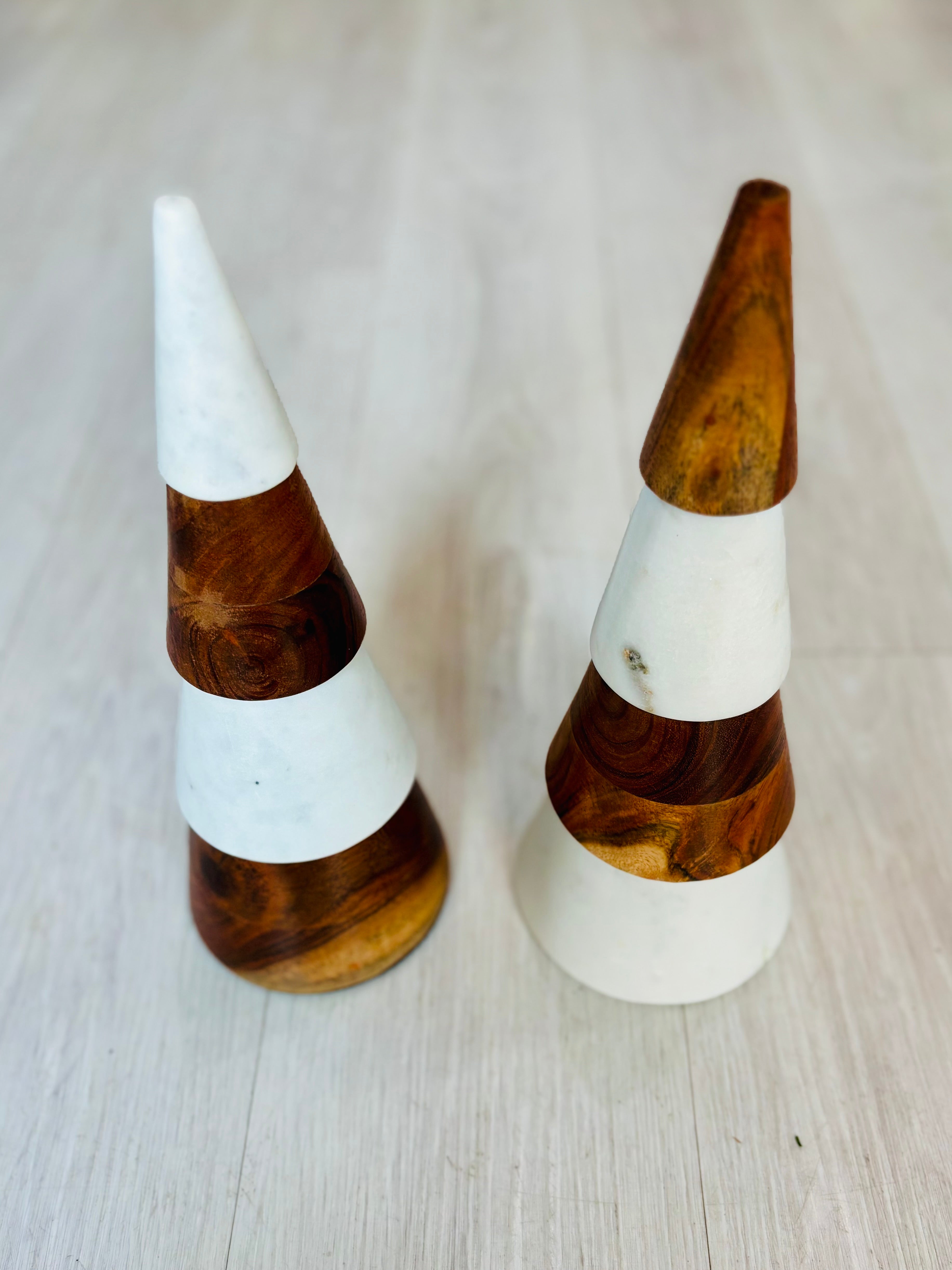 Wood and Marble Holiday Tree – SoCal Soul Plants & Gifts